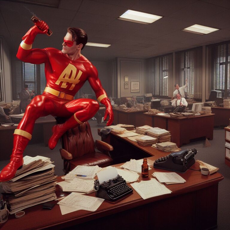 Superheroes in the 1950s Workplace - Vincent and Friends Media Co.